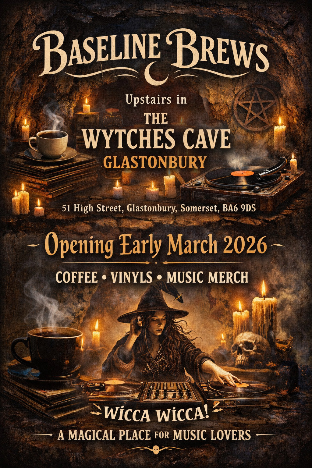 Record & Coffee Shop – The Wytches Cave