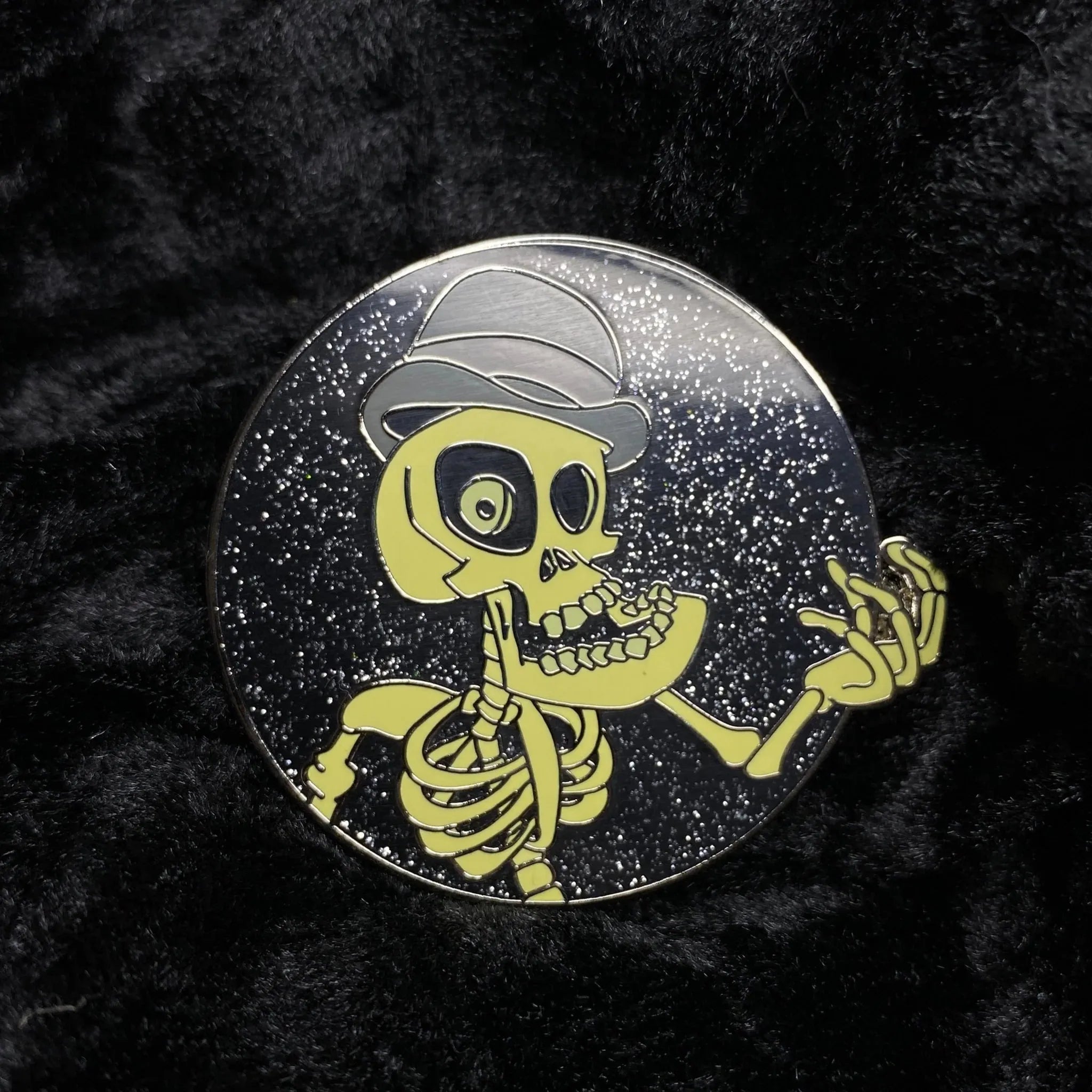 Bonejangles Hard Enamel Glitter Pin | Magical & Witchcraft Supplies ...