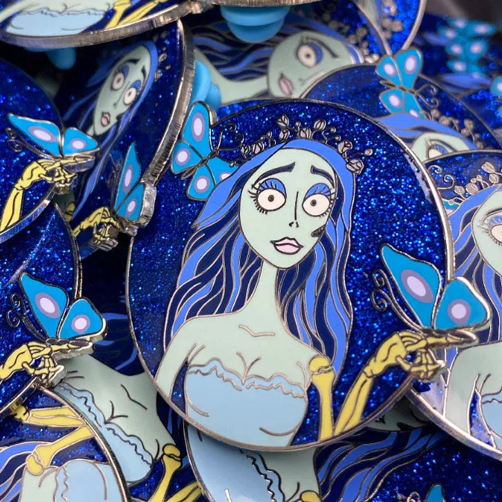 Emily Hard Enamel Glitter Pin – The Wytches Cave